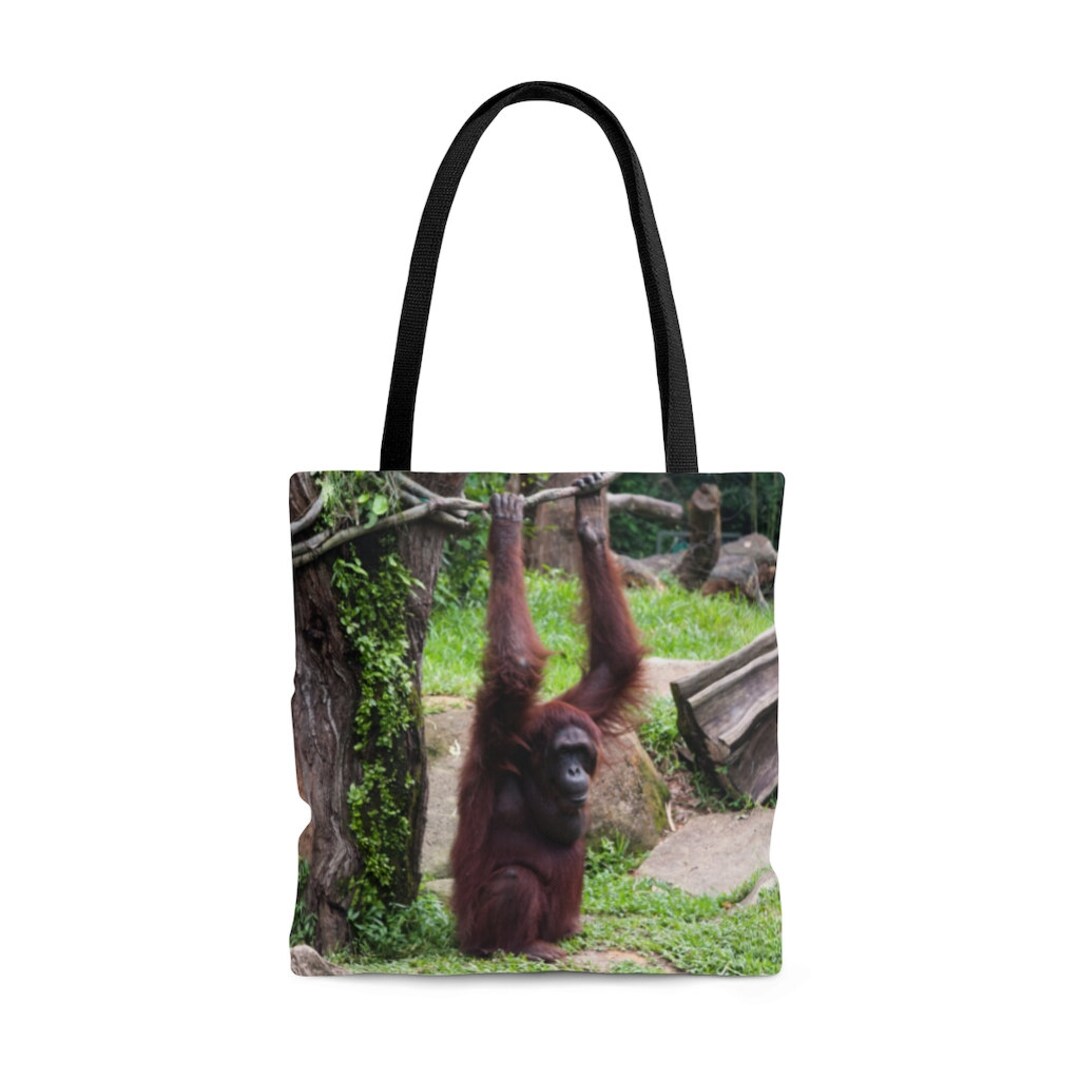 ORANGUTAN Funny Bag Cute Wildlife Ape Monkey AOP Purse Beach Diaper ...