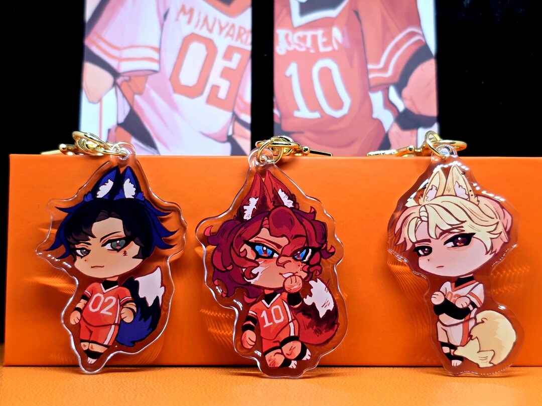 AFTG Fox Acrylic Charms - Etsy