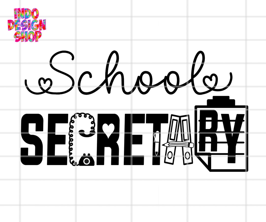 School Secretary Svg, Back to School Svg, Secretary Life Svg, Staff ...