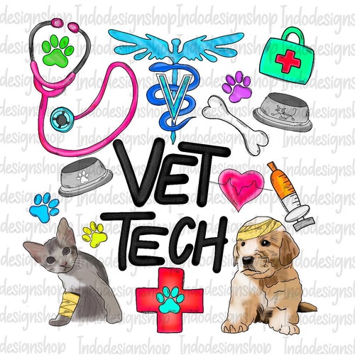 Veterinary Tech Sublimation Design and Digital Download Vet - Etsy