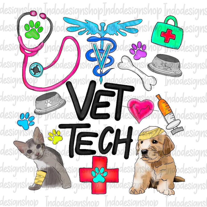 Vet Tech Svg - Etsy