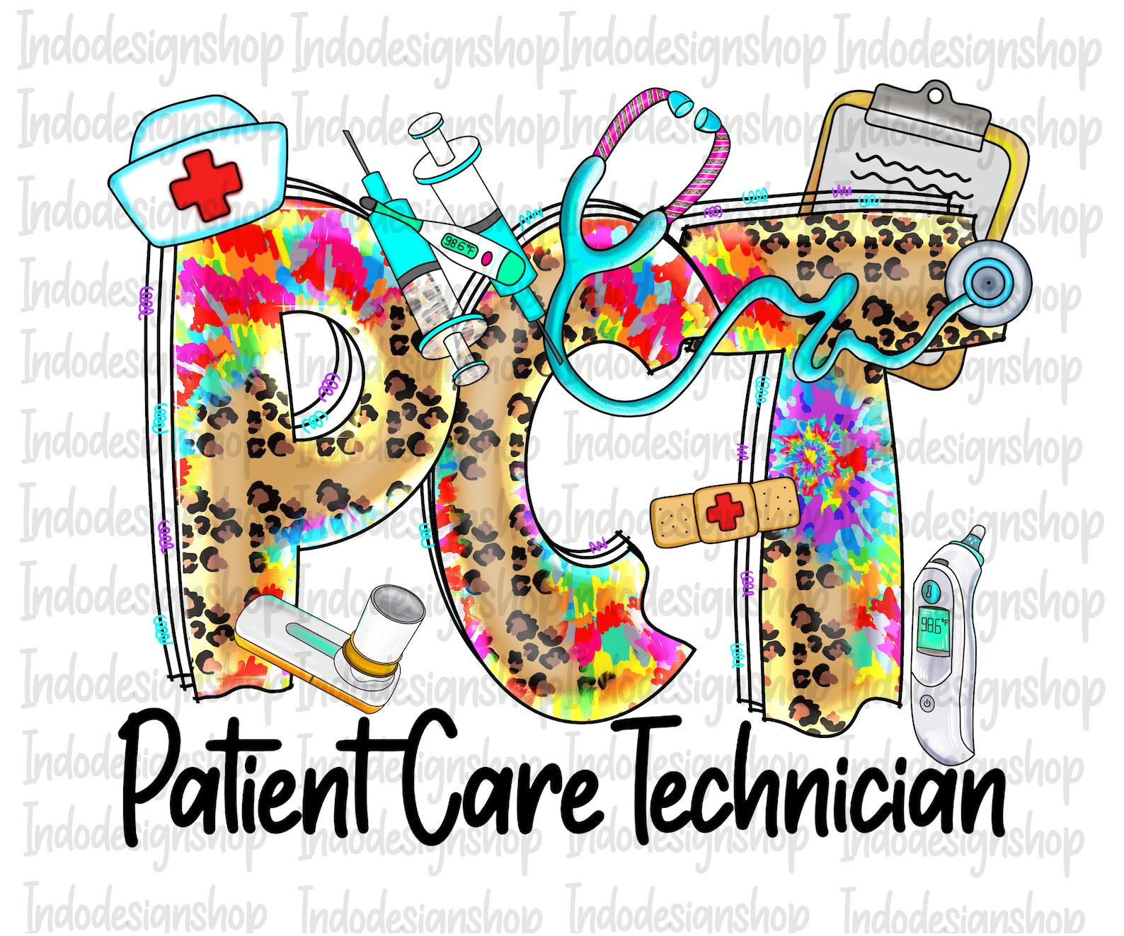 PCT Png Patient Care Technician Png Sublimation Design - Etsy