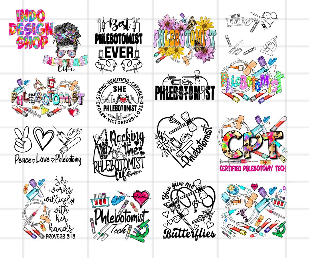Phlebotomy Png Svg Bundle, Phlebotomist Sublimation Bundle ...