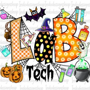 Halloween Lab Tech Png Spooky Lab Tech Png Lab Halloween - Etsy