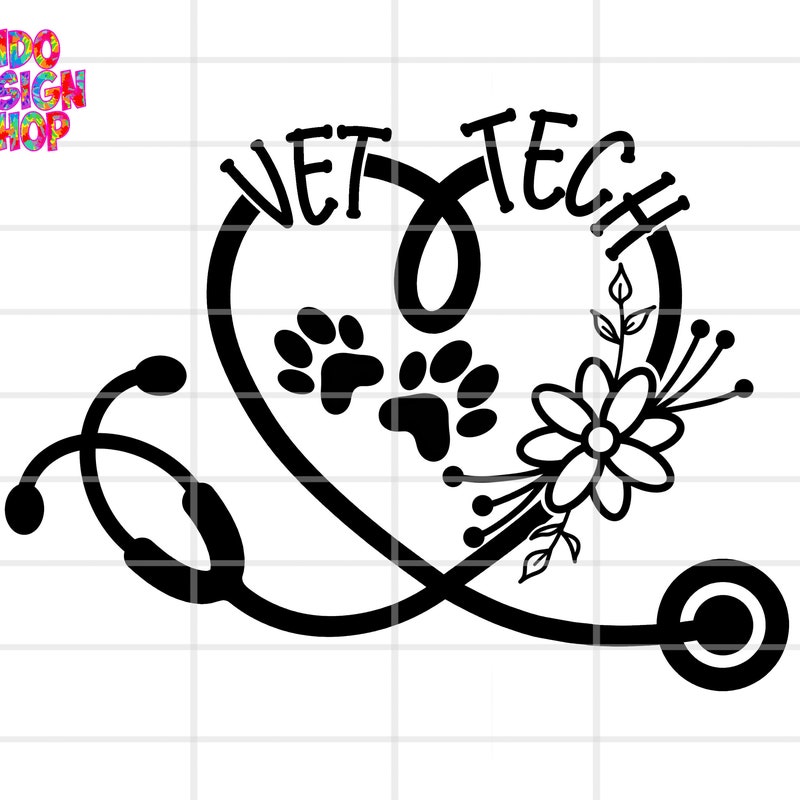 Vet Tech Svg - Etsy