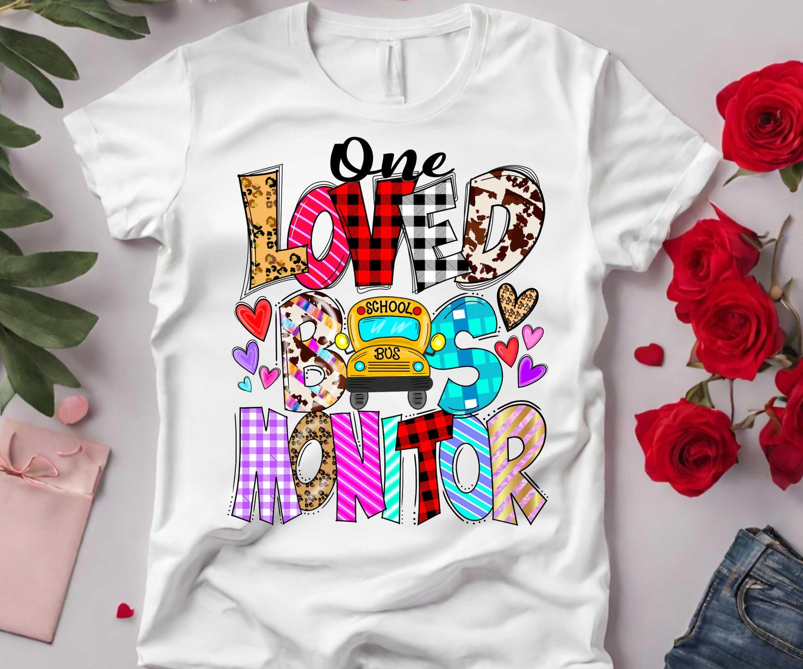 One Loved Bus Monitor Png File for Sublimation and Digital Download ...