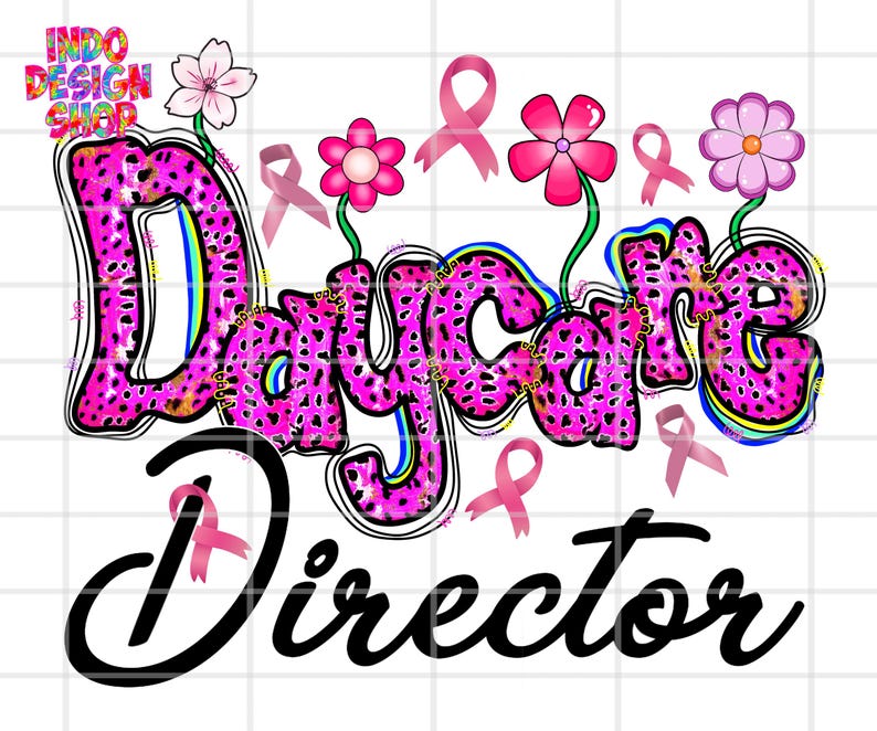 Daycare Director Png Sublimation Design, Pink Leopard Daycare Teacher ...