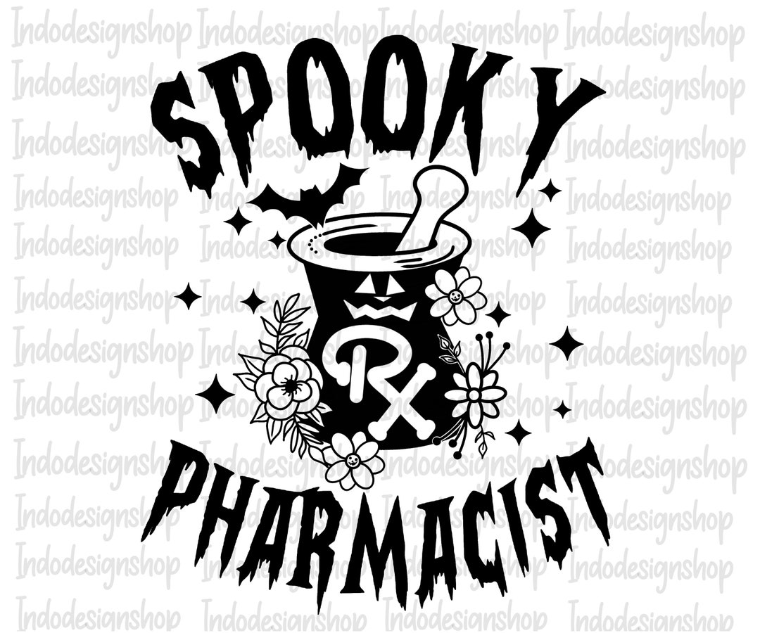 Pharmacy Tech Halloween Svg, Spooky Pharmacist Svg, Halloween Pharmacy ...