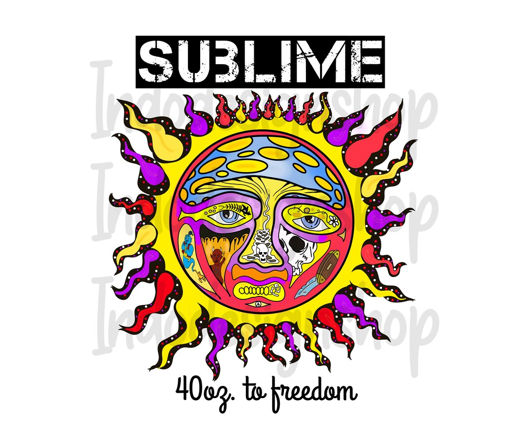 The Story of Sublimes Iconic Sun Png 40 Oz to Freedom Png - Etsy
