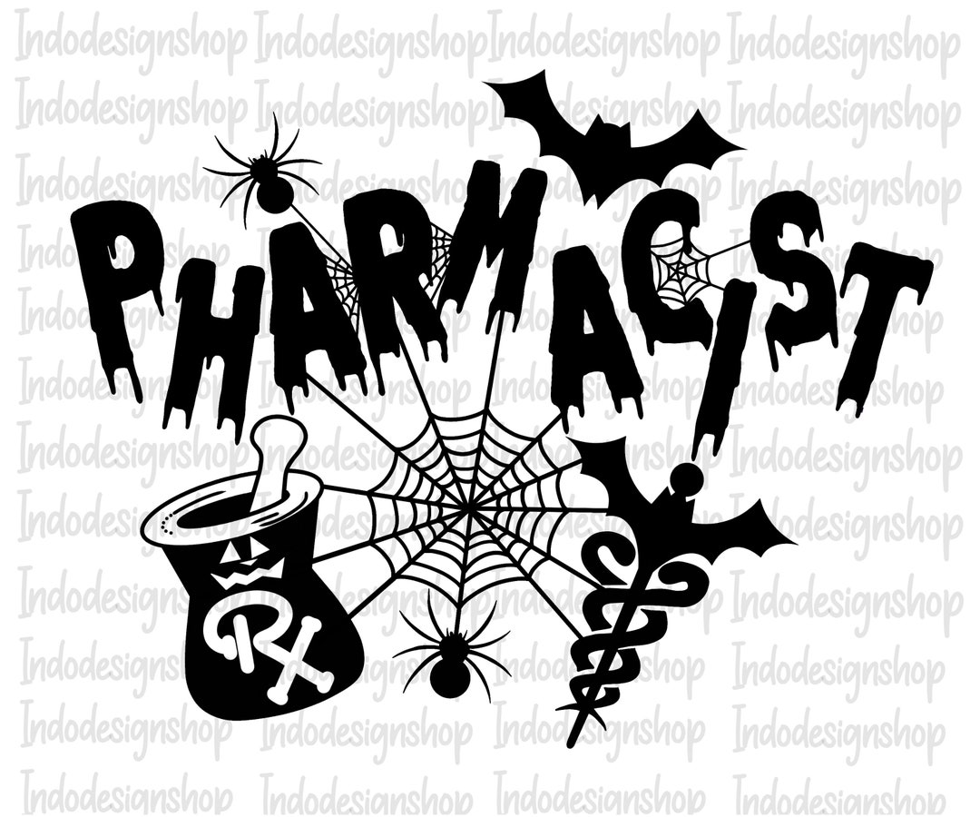 Pharmacy Tech Halloween Svg, Spooky Pharmacist Svg, Halloween Pharmacy ...