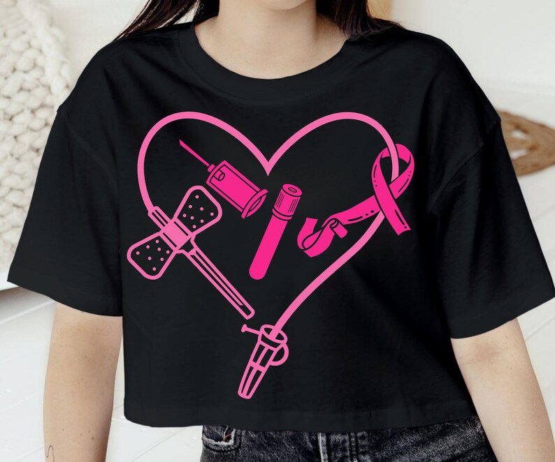 Pink Phlebotomist Svg Png, Phlebotomist Png Sublimation Design, Breast ...
