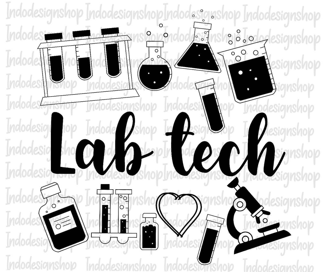 Lab Tech Png Svg Lab Tech Sublimation Design and Digital | Etsy