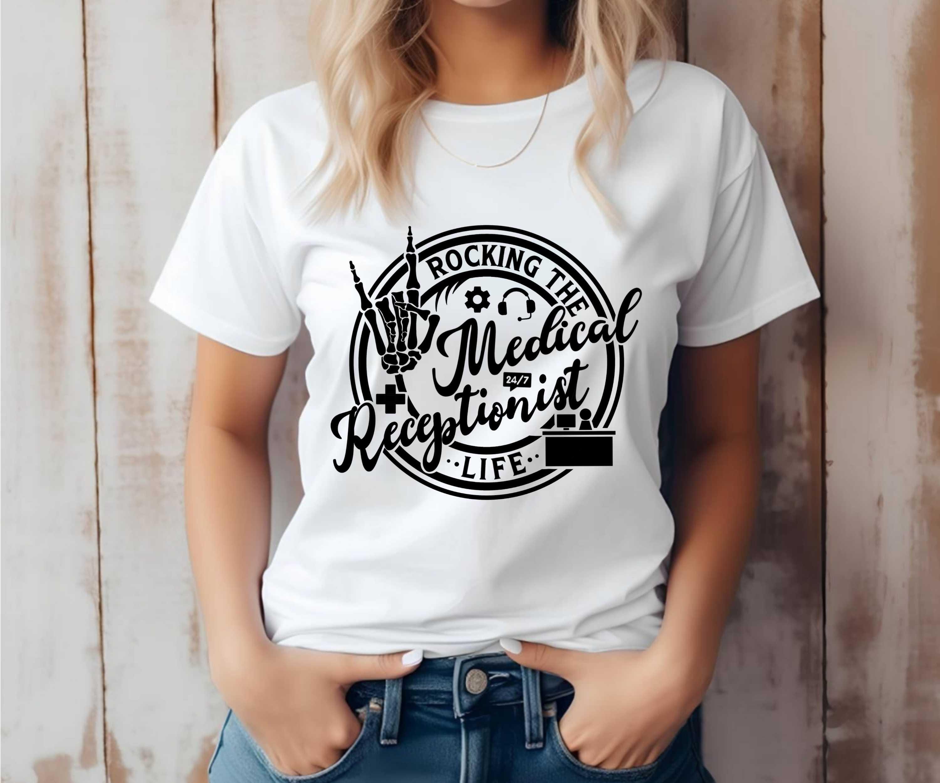 Medical Receptionist Svg, Medical Receptionist Life Svg Png,rocking the ...