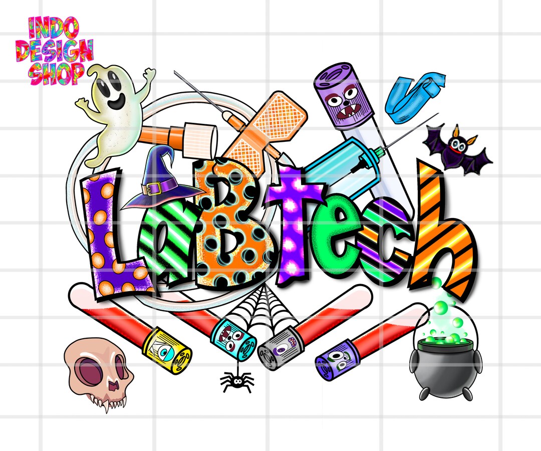 Halloween Lab Tech Png Spooky Lab Tech Png Lab Halloween - Etsy