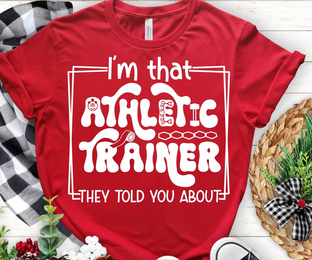 Athletic Trainer SVG PNG: Funny Design File (digital Download ...