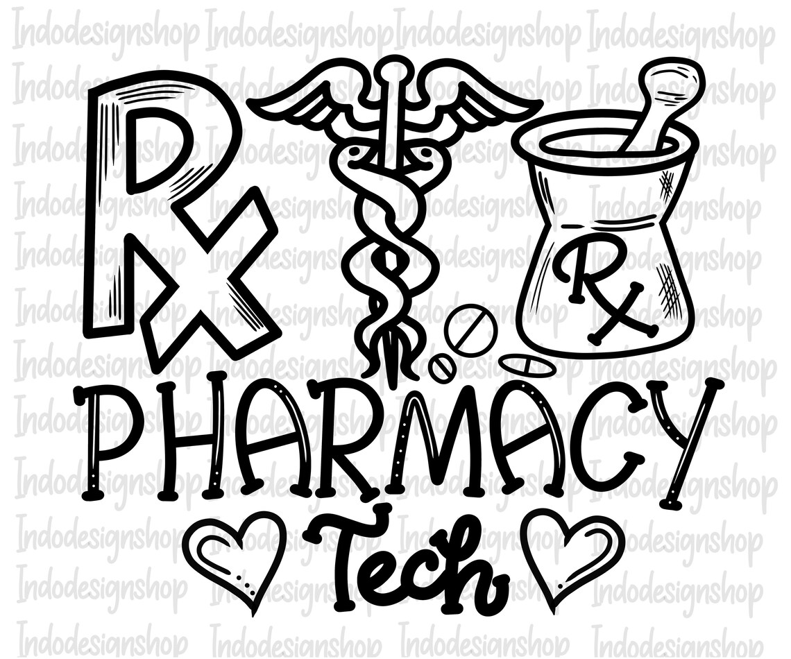 Pharmacist sublimation png svg Pharmacy Technician png svg | Etsy