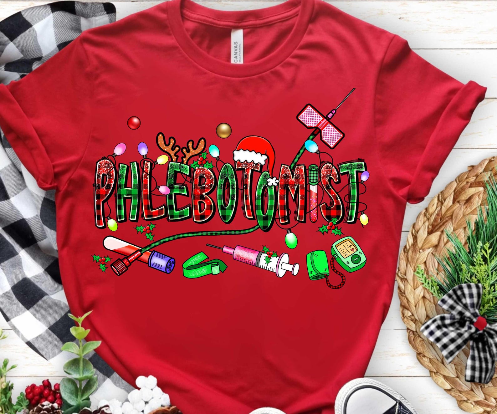 Christmas Phlebotomy Png, Phlebotomist Christmas Png Sublimation File ...
