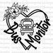 Bus Monitor Svg Png, Floral Bus Monitor Svg File for Cricut, One Loved ...