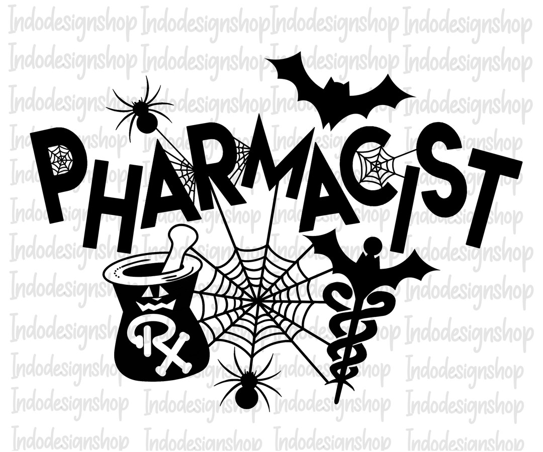 Halloween Pharmacist Png File for Sublimation and Digital Download ...