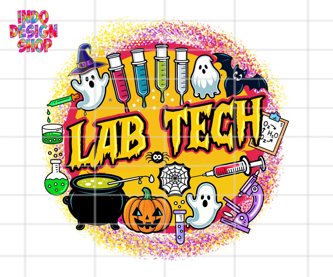 Lab Tech Halloween Png, Spooky Lab Tech Png, Lab Halloween Png ...