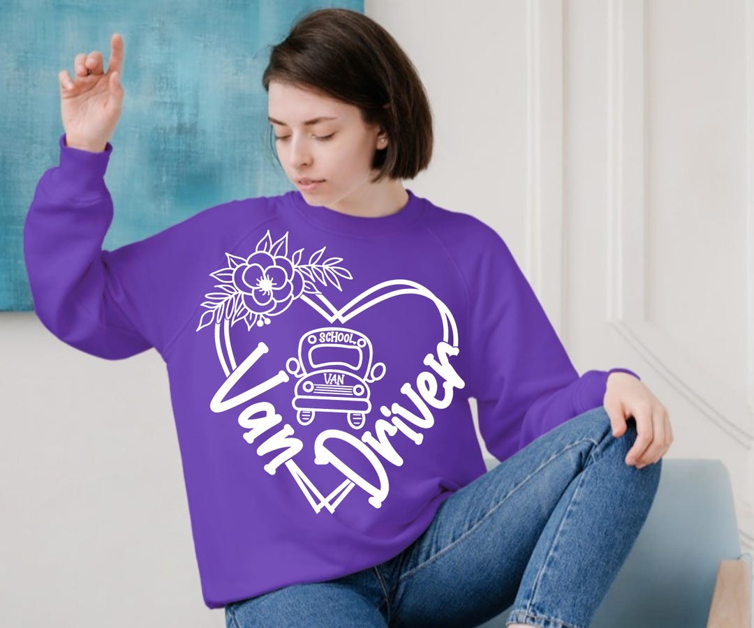 Van Driver Svg Png, Floral Van Driver Svg File for Cricut, One Loved ...