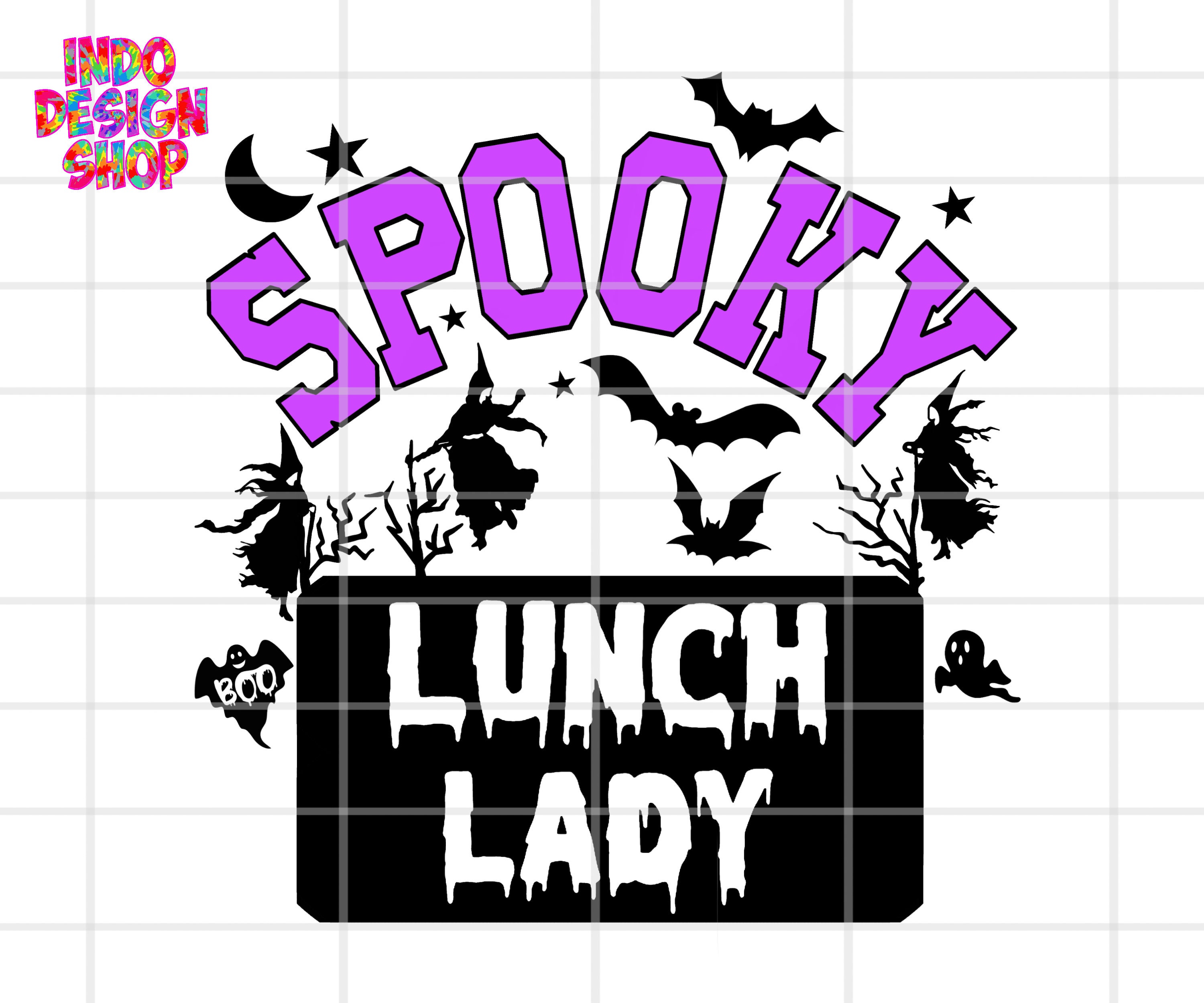 Spooky Lunch Lady Png Svg Lunch Lady Halloween Svg Png - Etsy
