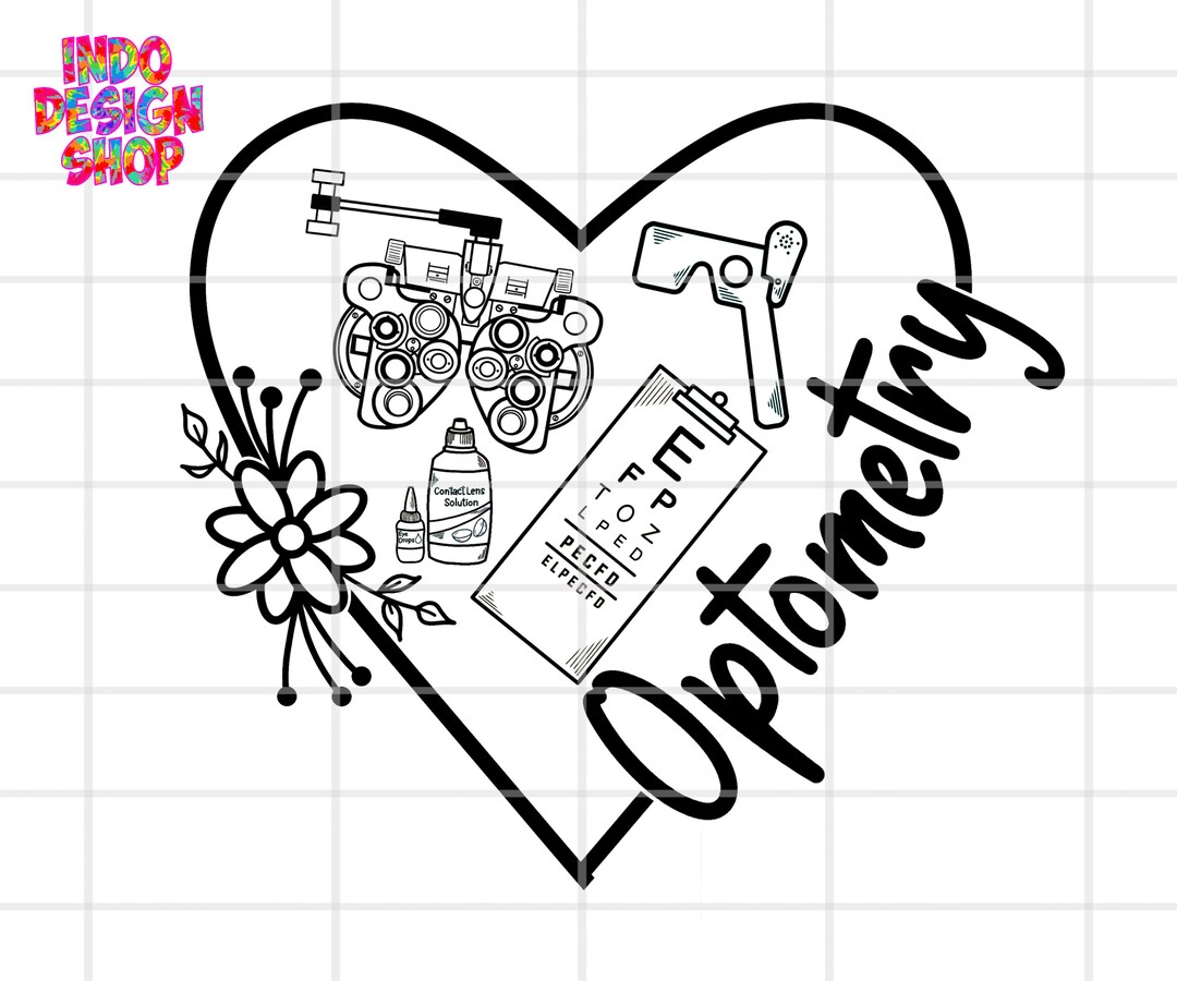 Optometry Svg Png, Floral Optometry Svg Png, Optometrist Svg, Optometry ...