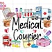 Medical Courier Png Sublimation Design, Medical Courier Png, Medical ...