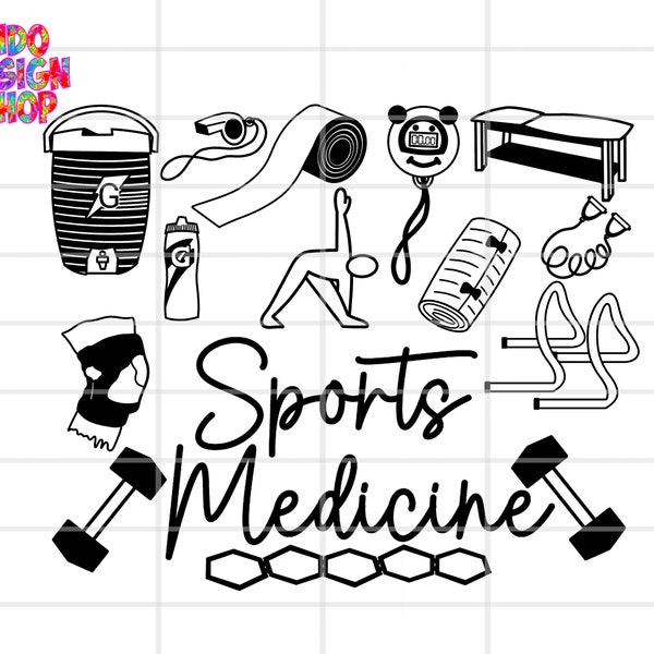 Sports Medicine Svg - Etsy