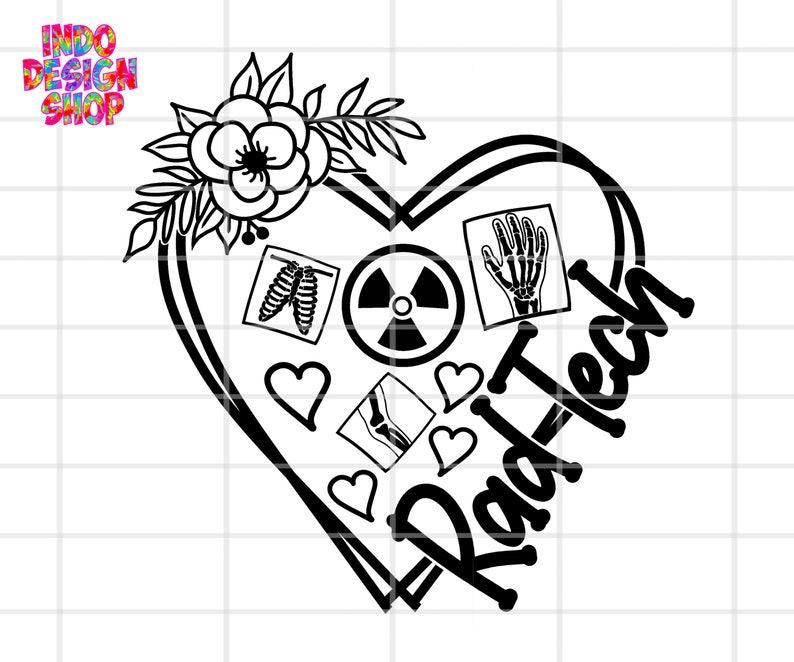 Rad Tech Svg Rad Tech Svg Png Floral Rad Tech Svg File for - Etsy