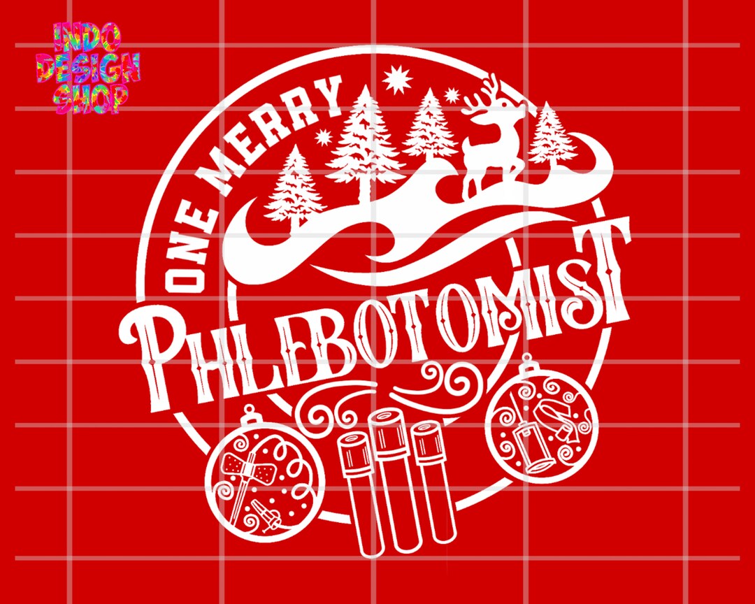 One Merry Phlebotomist Svg, Christmas Phlebotomist Svg Png, Santa's ...