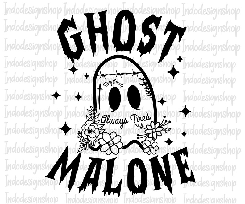 Ghost Malone SVG, Ghost Malone PNG, Funny Ghost Instant Download ...