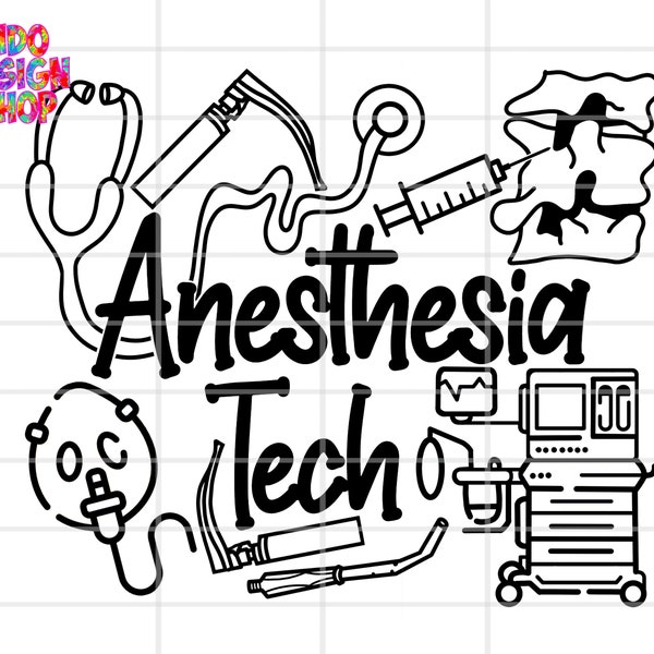 Anesthesia Svg - Etsy