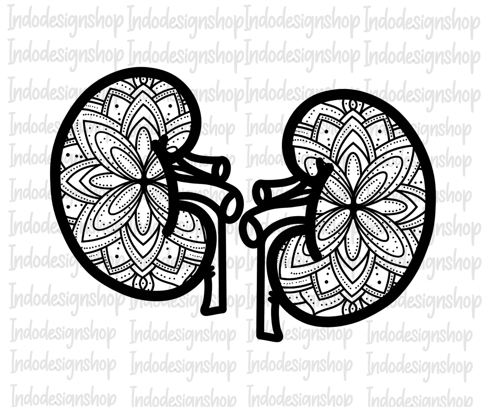 Kidneys Mandala Svg Kidneys Mandala Svg Png Kidneys Svg File - Etsy