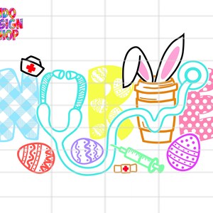Easter Nurse Svg, One Hoppy Nurse Svg, Chilling With My Patients Svg ...