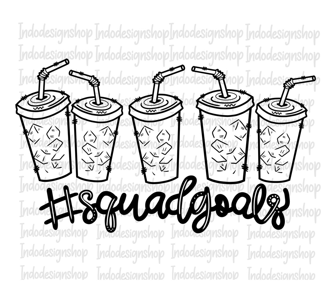 Loaded Tea Squad Goals Png Svg Sublimation Design Black Hand - Etsy