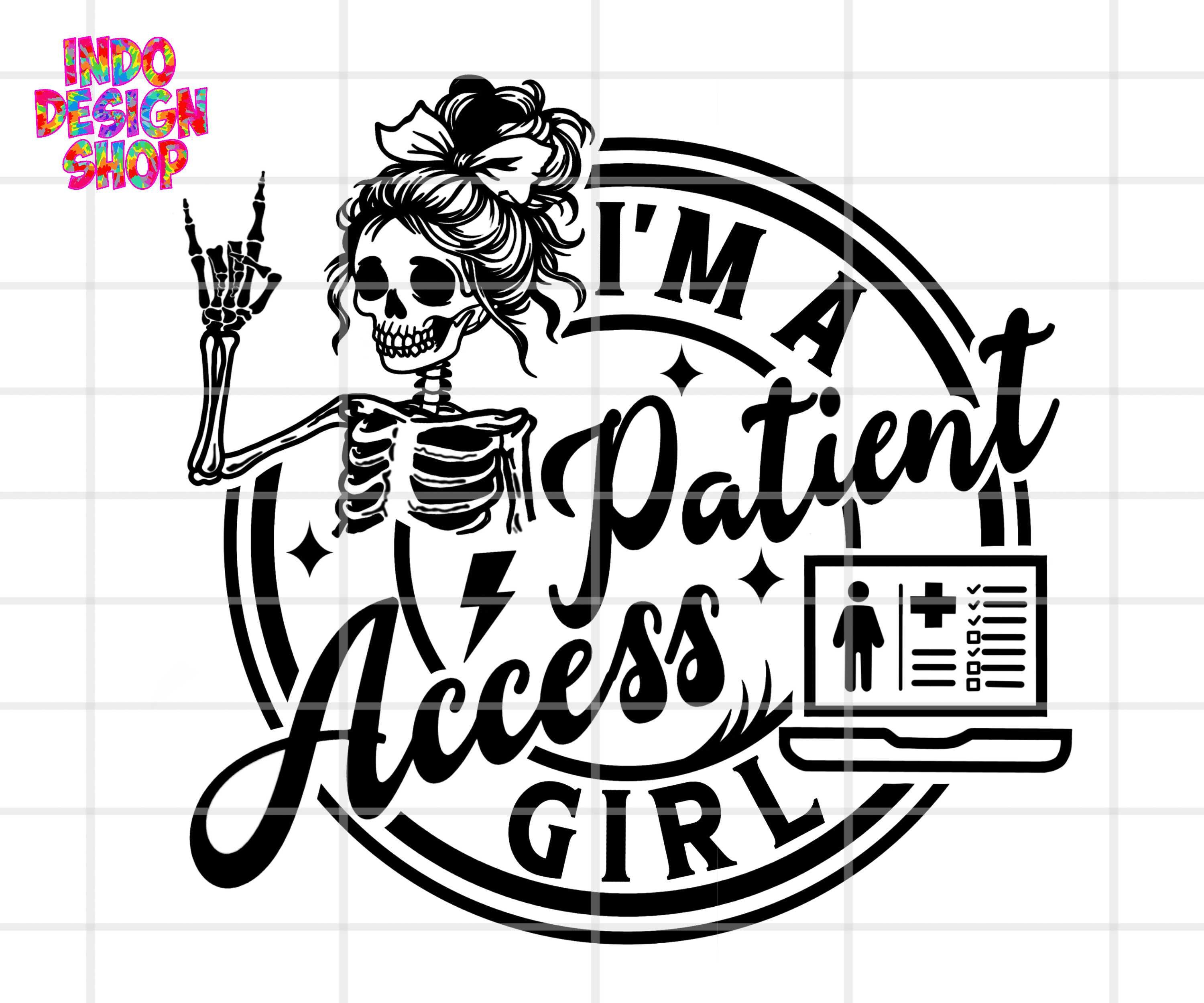 Patient Access Girl Svg Png, Hospital Admission Department Svg Png ...