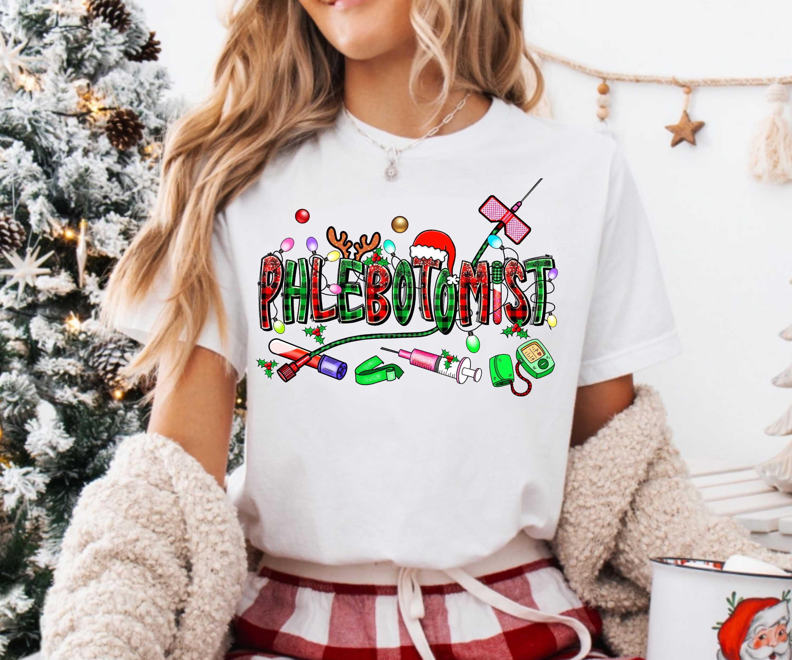 Christmas Phlebotomy Png, Phlebotomist Christmas Png Sublimation File ...