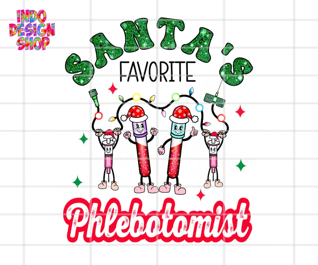 Christmas Phlebotomist Png, Christmas Phlebotomist Png, Santa's ...