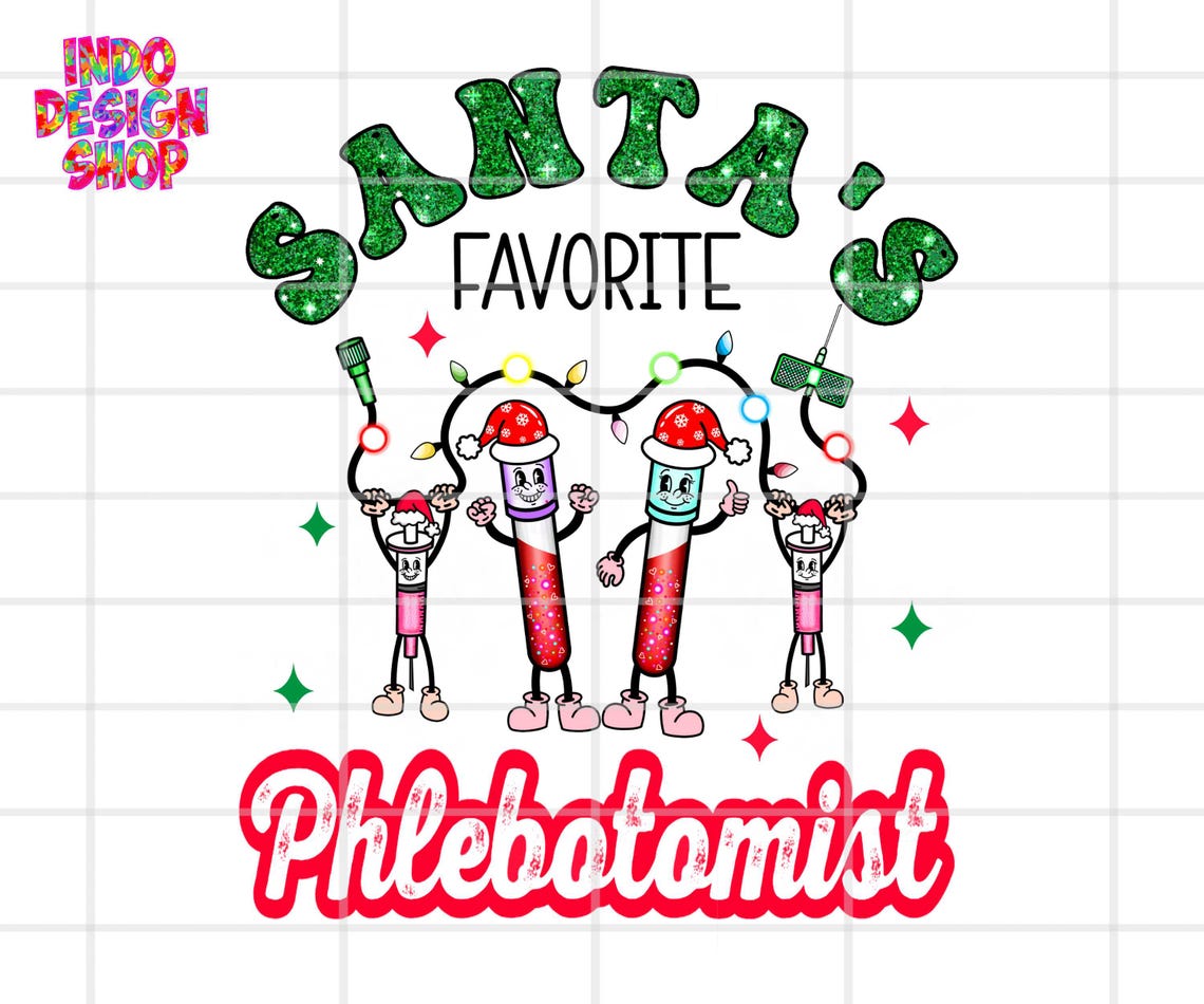 Christmas Phlebotomist Png, Christmas Phlebotomist Png, Santa's ...