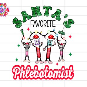 Christmas Phlebotomist Png, Christmas Phlebotomist Png, Santa's ...
