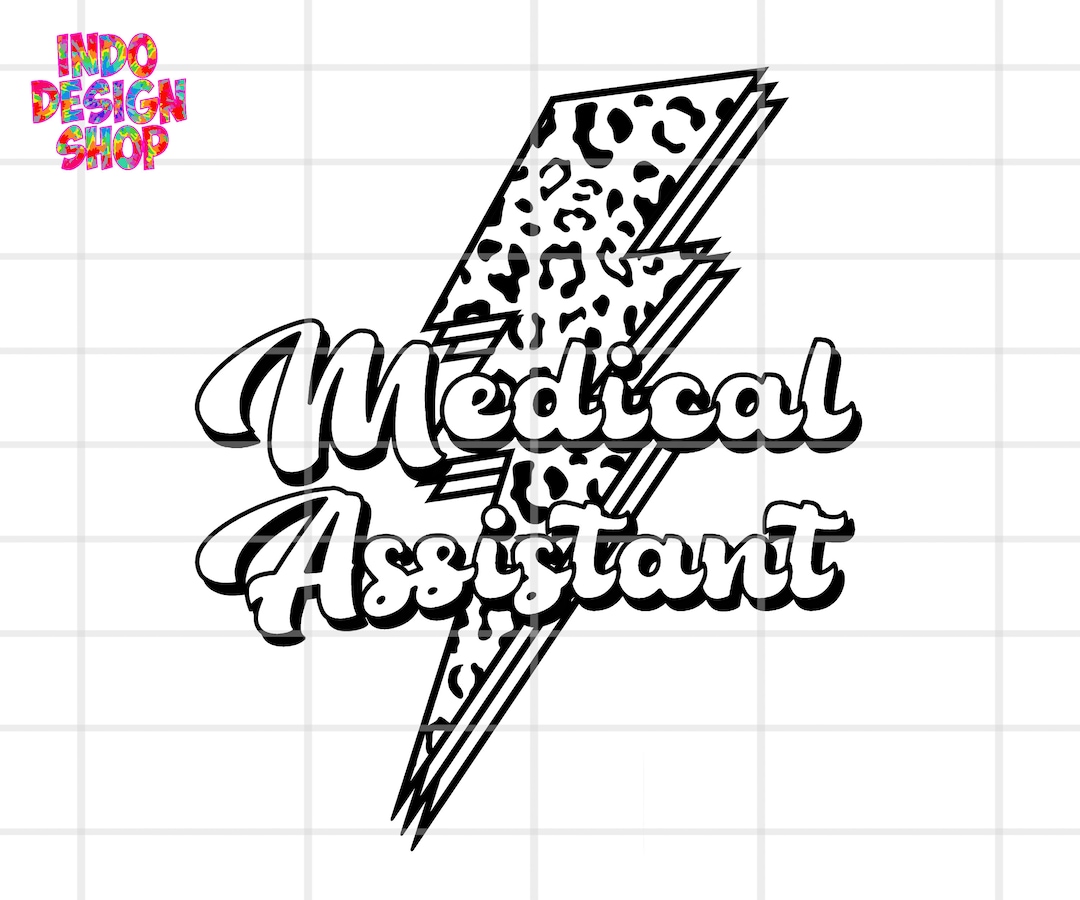 Medical Assistant Svg, Leopard Medical Assistant Svg Png, Lightning ...