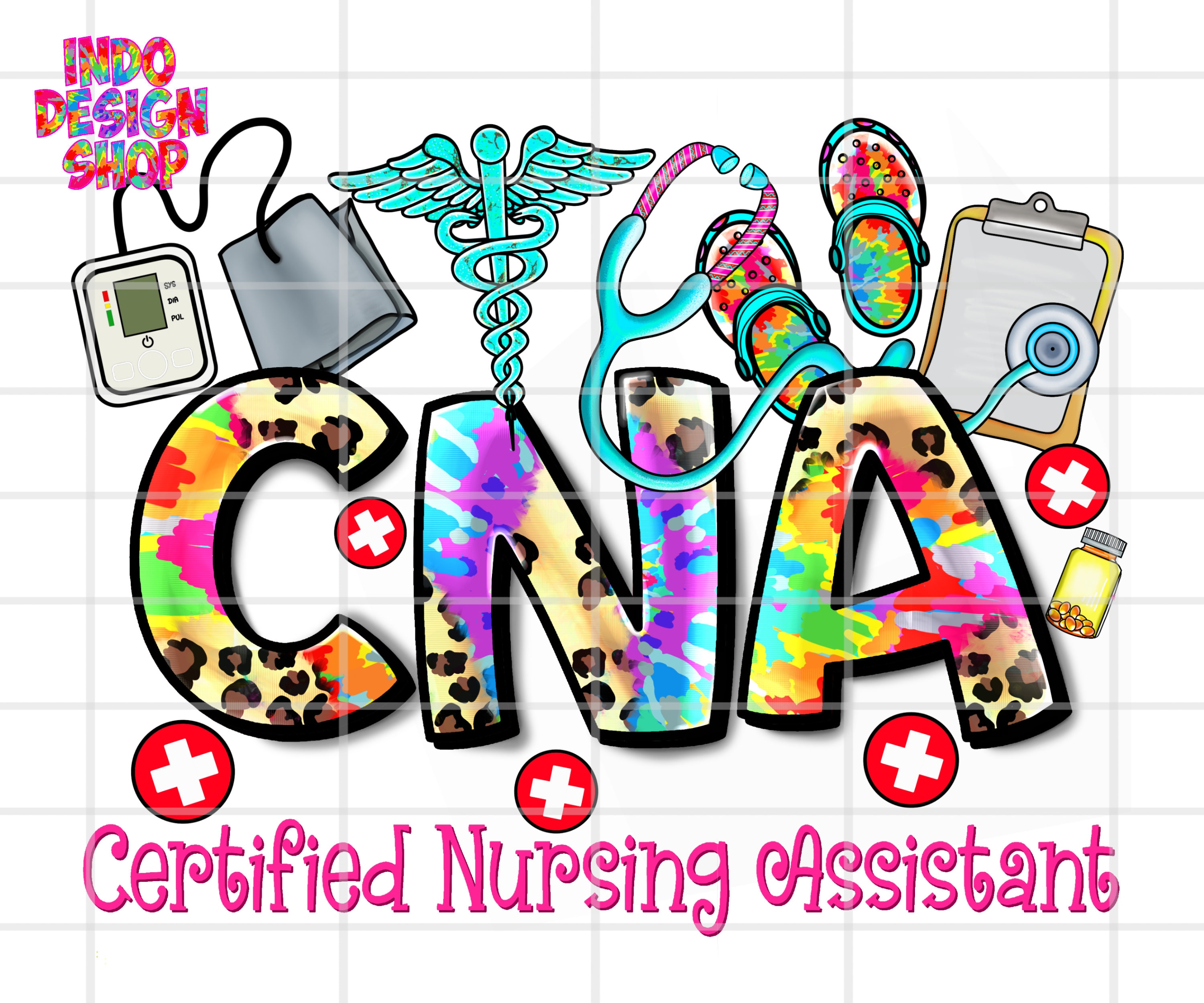 CNA Life PNG: Certified Nursing Assistant Sublimation Design (digital ...