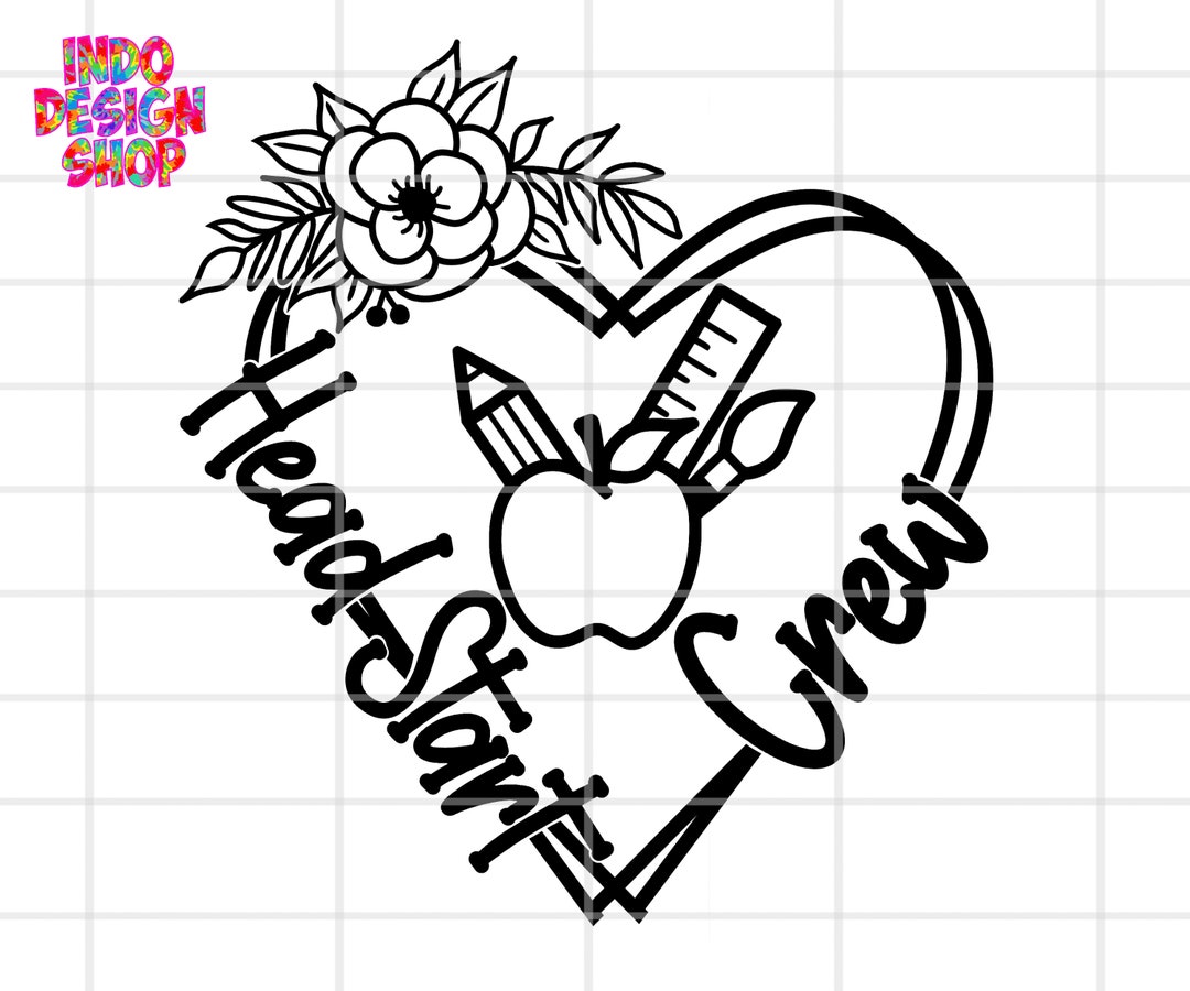 Head Start Svg, Floral Head Start Crew Svg, Floral Head Start Squad Svg ...
