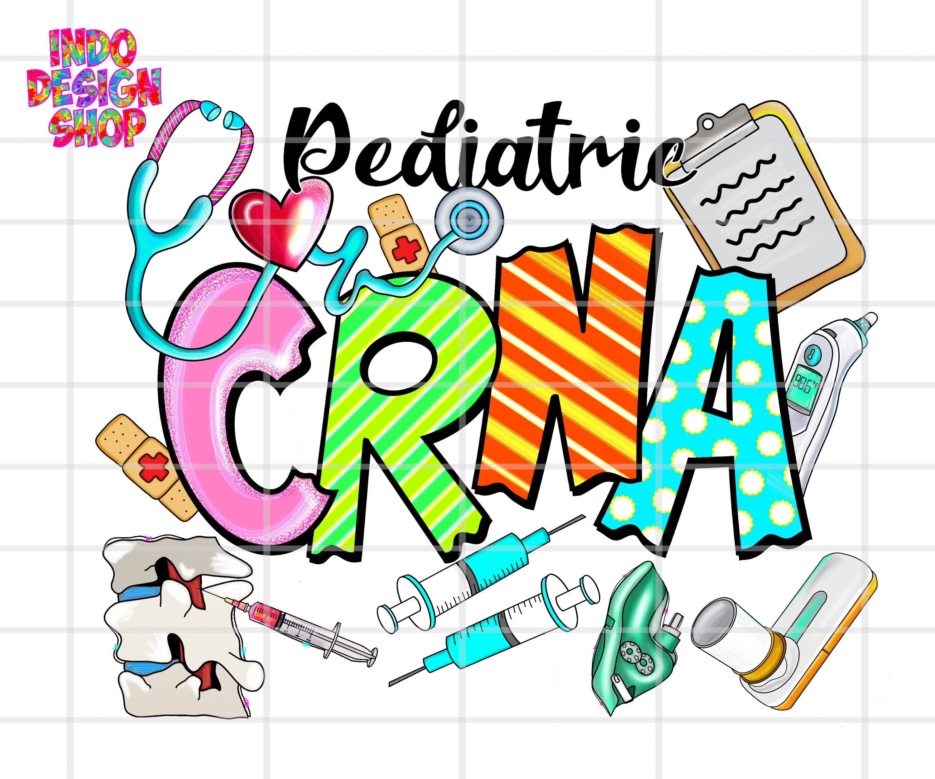 Pediatric CRNA Png Sublimation Design, Pediatric Certified Registered ...