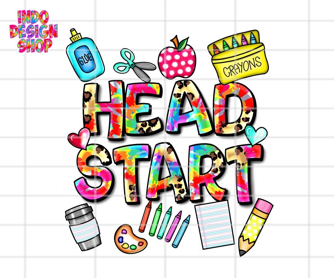 Head Start Png, Tie Dye Head Start Png, Head Start Crew Png, Head Start ...