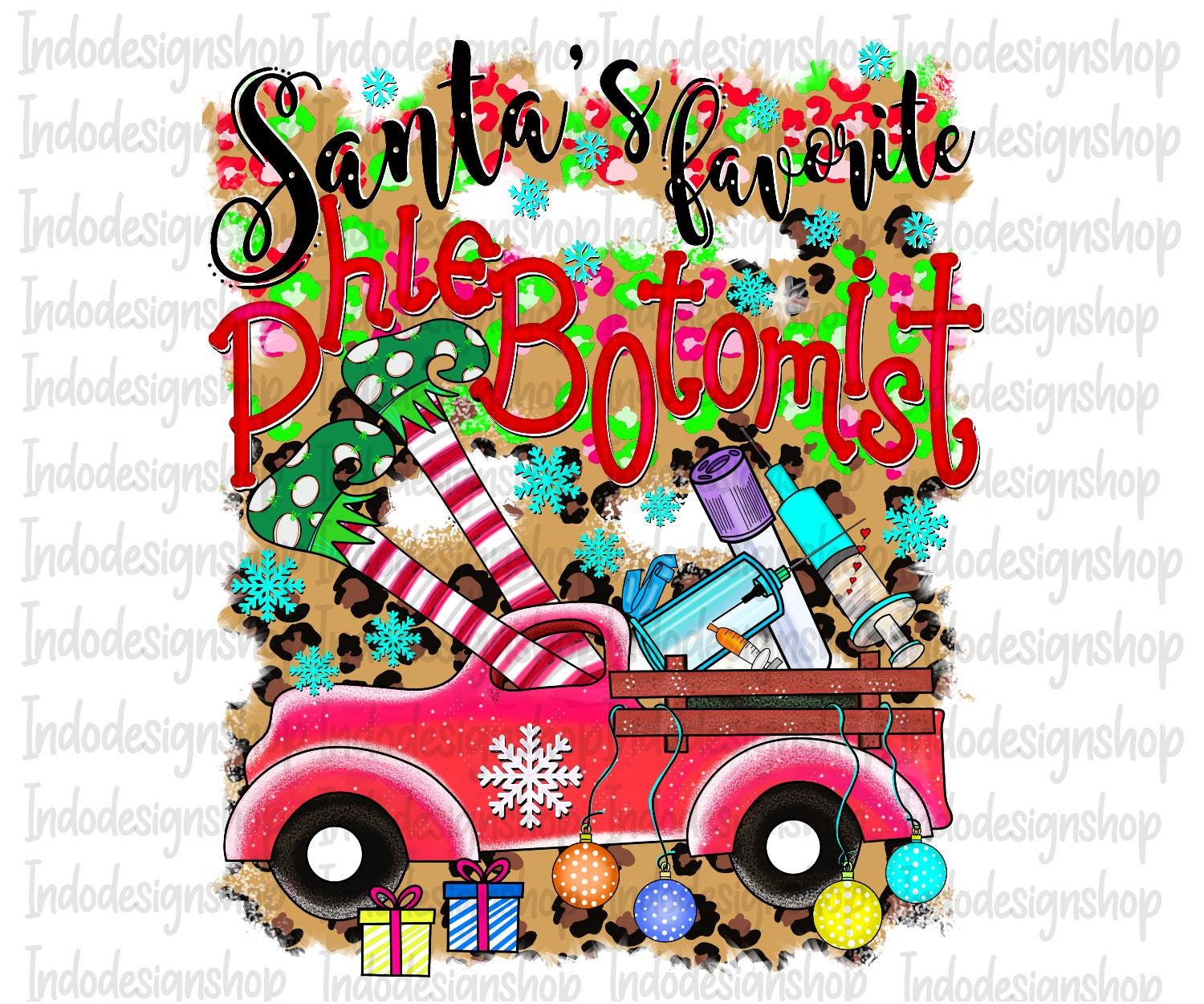 Christmas Phlebotomy Png Santa's Favorite Phlebotomist - Etsy