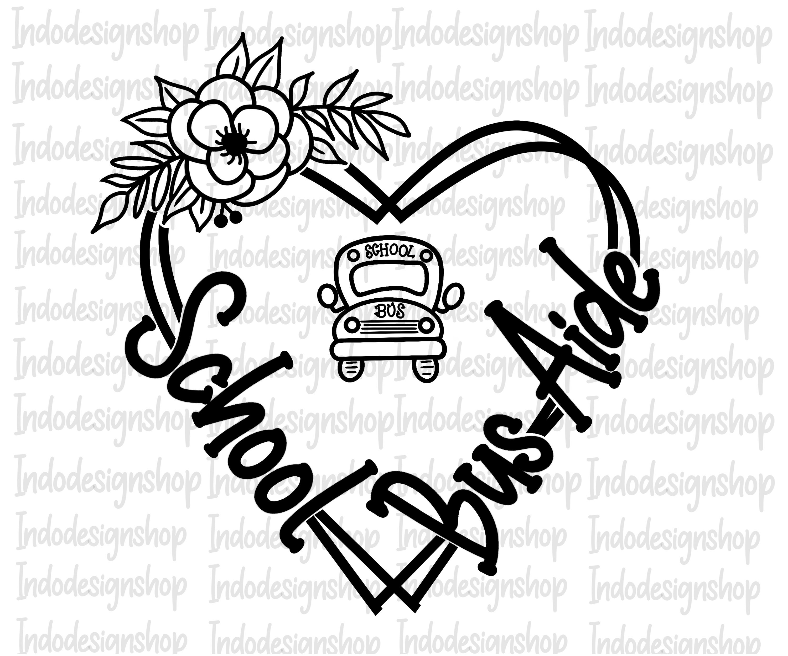 School Bus Aide Svg Png School Bus Aide Svg File for Cricut - Etsy UK