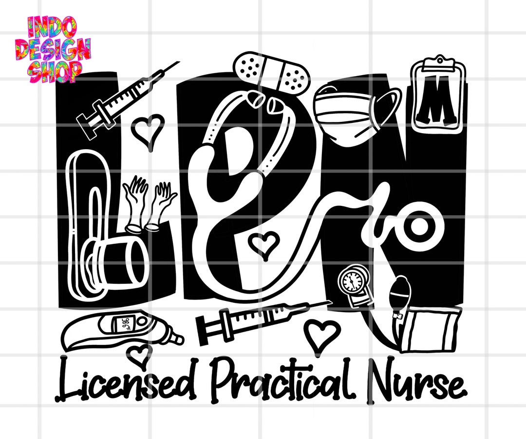Lpn Svg Licensed Practical Nurse Svg Png Lpn Svg File For Etsy