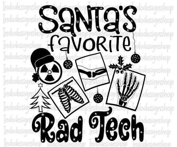 Christmas Radiology Tech Png Svg Christmas Rad Tech Svg Png | Etsy